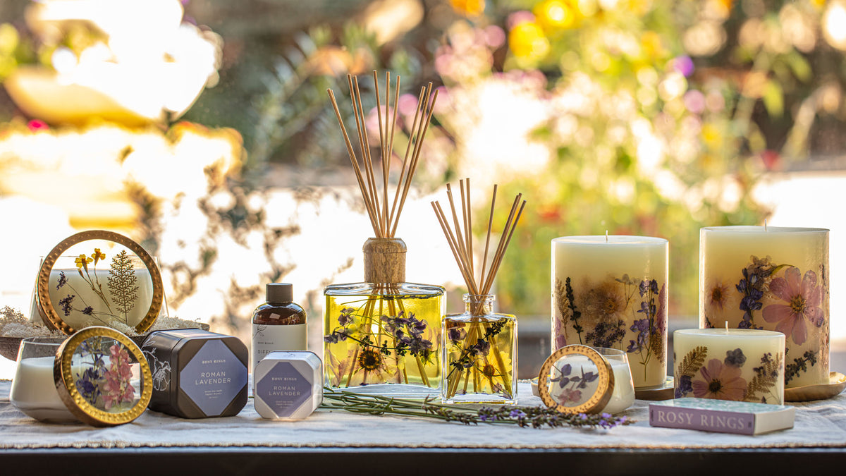 Handcrafted Botanical Candles | Scented Candles Online | Rosy Rings