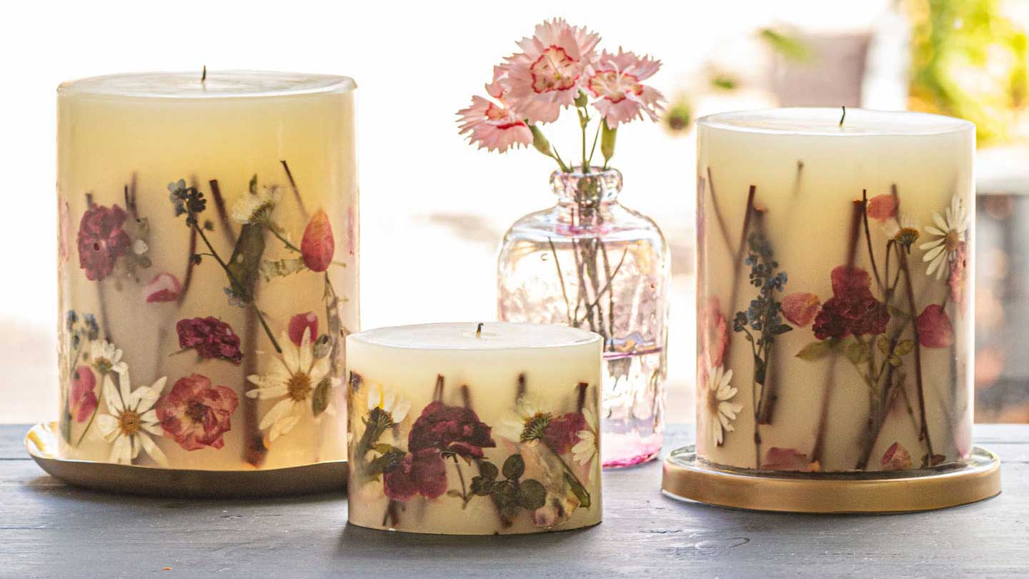 Handcrafted Botanical Candles | Scented Candles Online | Rosy Rings